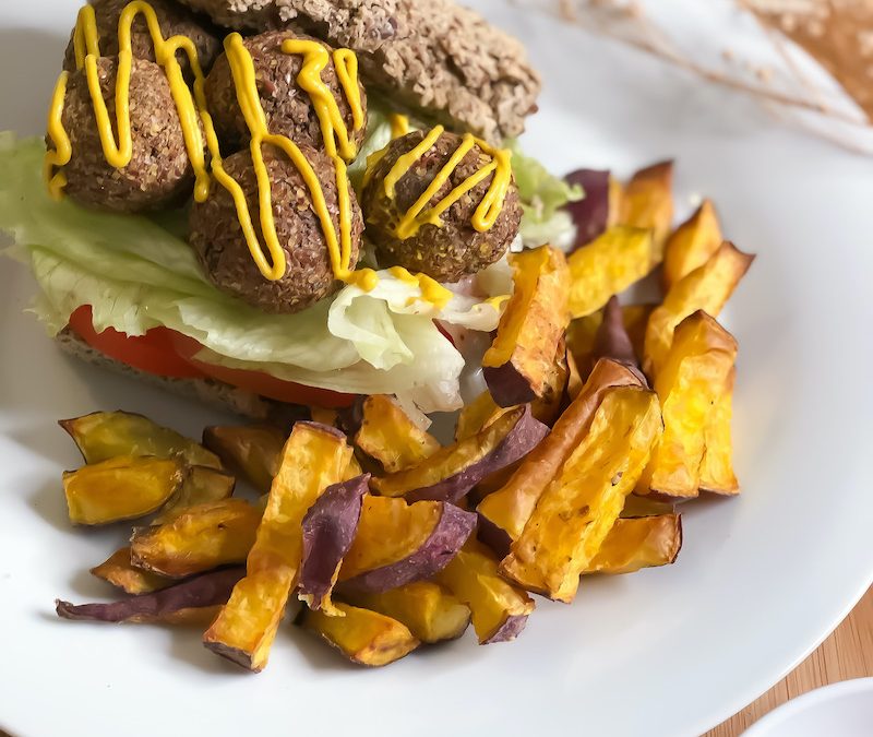 Sándwich de Bolitas de Frijol Negro - Jime Smith